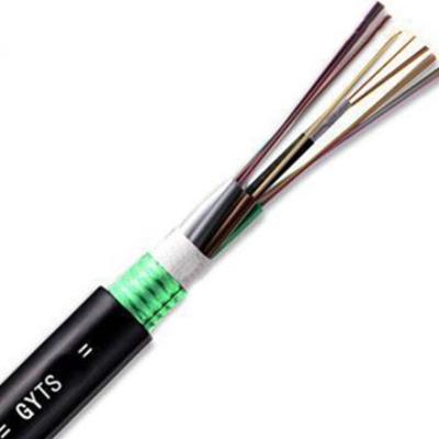 China Standard Loose Tube light-armored Cable (GYTS) PBT Black 24-144cores for sale