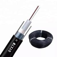 China Aerial Single mode fiber optic cable 8 12 core G652D armoured optical fiber cable GYXTW GYXTY fibra optic cable for sale