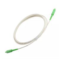China FTTH Armored Fiber Optic Patch Cable SC APC-SC APC 3.0mm G657A Patch Cords LSZH White for sale