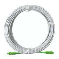 China FTTH Armored Fiber Optic Patch Cable SC APC-SC APC 3.0mm G657A Patch Cords LSZH White for sale