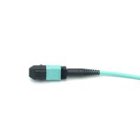 China 100Gbps 24F 50/125 OM3 LSZH MPO Standard loss 24F MPO (Female) to 2 x 12F MPO (Female) 50/125 OM3 trunk cable LSZH TYPE for sale