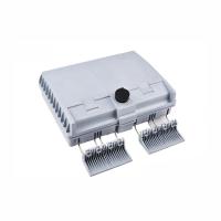 China 12 Cores Fiber Termination Box Wall Mounted Fiber Distribution Box Outdoor Lockable IP55 ABS Material for sale