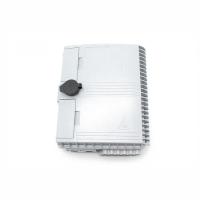 China 12 Cores Fiber Termination Box Wall Mounted Fiber Distribution Box Outdoor Lockable IP55 ABS Material for sale