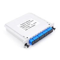 China SC/UPC 1 x 8 Fiber Optic PLC Splitter Mini tube Type Splitter Plc Splitter waterproof SC UPC LGX box cassette type for sale