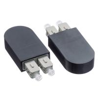 China SC MM  Fiber Optic Loopback module patch cable  OM1 62.5 / 125 ,  OM2  50 /125 LSZH With Black Plastic Shell for sale
