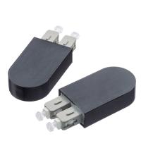 China SC MM  Fiber Optic Loopback module patch cable  OM1 62.5 / 125 ,  OM2  50 /125 LSZH With Black Plastic Shell for sale