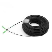 China FTTH Outdoor Fiber Drop Patch Cable SC APC - SC APC G657A1 Self-Supporting Aerial Simplex Drop cable  LSZH for sale