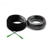 China FTTH Outdoor Fiber Drop Patch Cable SC APC - SC APC G657A1 Self-Supporting Aerial Simplex Drop cable  LSZH for sale