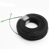 China FTTH Outdoor Fiber Drop Patch Cable SC APC - SC APC G657A1 Self-Supporting Aerial Simplex Drop cable  LSZH for sale