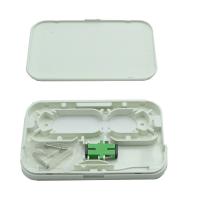 China 1 Core Waterproof FTTH Dustproof Fiber Optic Termination Box 1 Port SC Fiber Optic Wall Socket/Desktop Small FTTH Box for sale