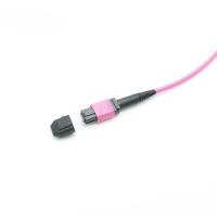 China MPO Patch Cable Senko MPO Female to LC UPC Duplex 8 Fibers OM4 Multimode Breakout Patch Cable Trunk Cable for sale