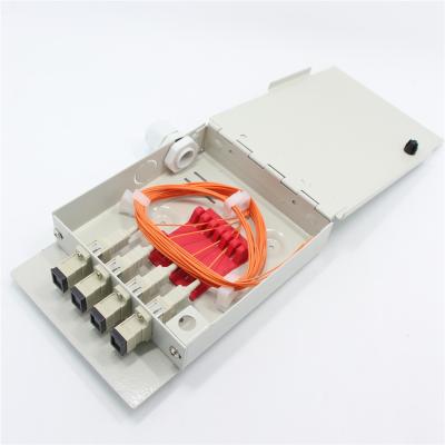 China Metal Shell Grey Fiber Optic Termination Box for sale