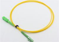China 100% Clean No Dust Fibre Optic Patch Leads LC APC - SC APC SM 9 / 125 Simplex 2mm 3M for sale