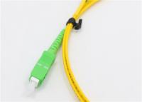 China 100% Clean No Dust Fibre Optic Patch Leads LC APC - SC APC SM 9 / 125 Simplex 2mm 3M for sale