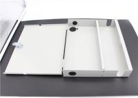China Grey SC 24F Fiber Terminal Box Metal Shell Wall Mount Fiber Enclosure for sale