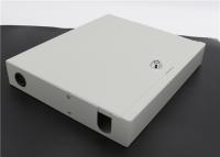 China Grey SC 24F Fiber Terminal Box Metal Shell Wall Mount Fiber Enclosure for sale