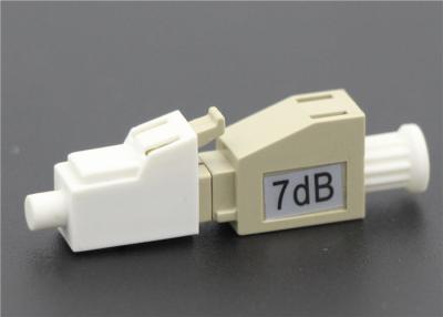 China LC 7dB MM 850/1310nm Fiber Optic Attenuator for sale