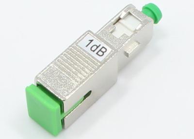 China SC APC 1dB SM Fiber Optic Attenuator , Low Insertion Loss Single Mode Fiber Attenuator for sale