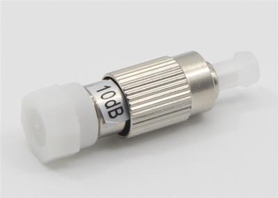 China Female To Male Fiber Optic Attenuator , FC PC 10dB Plug - In Fixed Optical Attenuator for sale