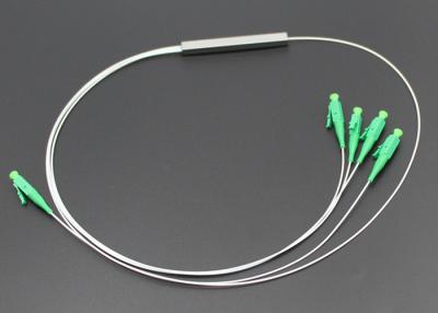China Stable Reliability Fiber Optic PLC Splitter , 1x4 PLC Splitter With LC APC Connector for sale
