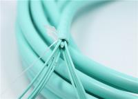 China 2mm LSZH Aqua Fiber Optic Cable OM3 8F Multimode Fiber Breakout Cable for sale
