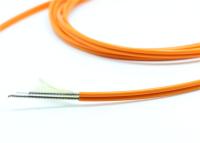 China Orange Indoor Armored Fiber Cable With Steel Tube for sale