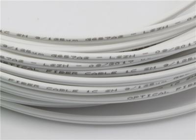 China Butterfly Flat White Indoor Fiber Drop Cable for sale