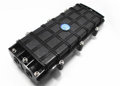 China Black Plastic Fiber Optic Closure , H011 Inline Type 4 Port Joint Closure Fiber Optic for sale