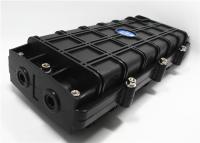 China Black Plastic Fiber Optic Closure , H011 Inline Type 4 Port Joint Closure Fiber Optic for sale