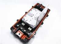 China Black Plastic Fiber Optic Closure , H011 Inline Type 4 Port Joint Closure Fiber Optic for sale