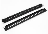 China Small Dimension Fiber Optic Distribution Panel 1U 8/12/24/32 Ports With 1.5mm CRS for sale
