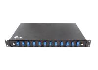 China 12 Ports LC SM Optical Distribution Frame , Sliding Drawer Fiber Patch Panel for sale