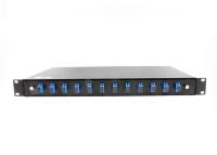 China 12 Ports LC SM Optical Distribution Frame , Sliding Drawer Fiber Patch Panel for sale