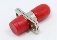 China Female Fiber Optic High Repeatability Simplex FC Female to ST Female Adapter Red Color Metal Hybrid For Patch Panels for sale