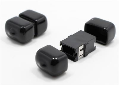 China MPO Opposed Key, Up to Down SC footprint Fiber Optic Adapter One -Piece type Low IL < 0.2dB reduced Flange for sale