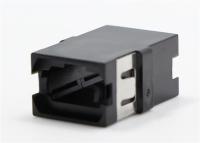 China MPO Opposed Key, Up to Down SC footprint Fiber Optic Adapter One -Piece type Low IL < 0.2dB reduced Flange for sale