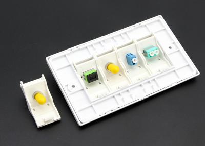China Impact Resistance Fiber Termination Box 4 Cores Flame Retardant ABS Insulation Materials for sale