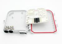 China 8 Cores Fiber Termination Box White Pole Mounted for sale