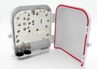 China 8 Cores Fiber Termination Box White Pole Mounted for sale
