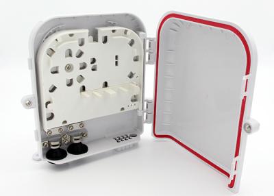 China 8 Cores Fiber Termination Box White Pole Mounted for sale