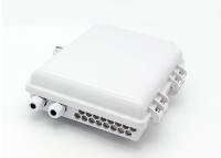 China 16 Cores White Fiber Termination Box , Fiber Distribution Box For PLC Splitter for sale