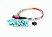 China 50 / 125 900um Ruggedized MPO Fanout Cable 24F With Wide Operating Temperature for sale