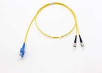 China LSZH Yellow Zipcord Fiber Optic Patch Cables SC To ST Multiple Length Optional for sale
