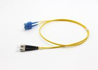China LSZH Yellow Zipcord Fiber Optic Patch Cables SC To ST Multiple Length Optional for sale