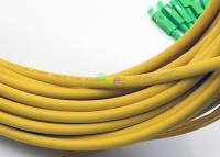 China 6F Fiber Optic Patch Cables LC APC - SC APC OS2 9 / 125 Breakout 2mm tails LSZH Yellow 20M Low loss 0.2dB for sale