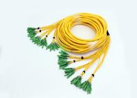 China 48cores Fiber breakout patch cord E2000 APC - E2000 APC SM 9 / 125 fanout 2 .00mm 0.5M tail ,20M LSZH  Low loss 0.3dB for sale