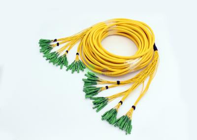 China 48cores Fiber breakout patch cord E2000 APC - E2000 APC SM 9 / 125 fanout 2 .00mm 0.5M tail ,20M LSZH  Low loss 0.3dB for sale
