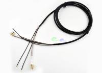 China Outdoor CPRI Fiber Patch Cable LC - LC  OM2 MM 50 / 125 Duplex 7mm 50m Black Anti - UV LSZH with armored Fanout tails for sale