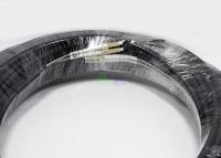 China Outdoor CPRI Fiber Patch Cable LC - LC  OM2 MM 50 / 125 Duplex 7mm 50m Black Anti - UV LSZH with armored Fanout tails for sale
