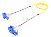 China 2 Meters Mini Fiber Optic Patch Cables SC UPC - SC UPC 12 Cores OS2 Fanout 0.9mm for sale